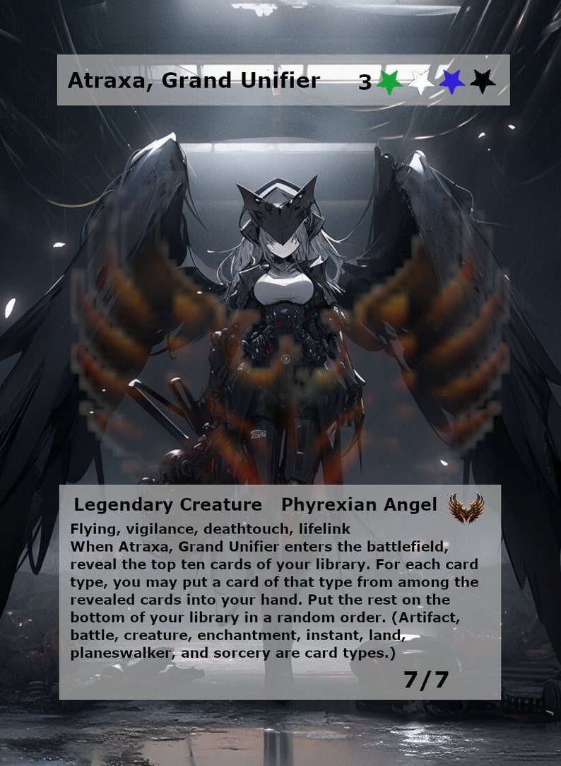 Custom Handmade Atraxa, Grand Unifier Proxy limited Run of 10 - Etsy