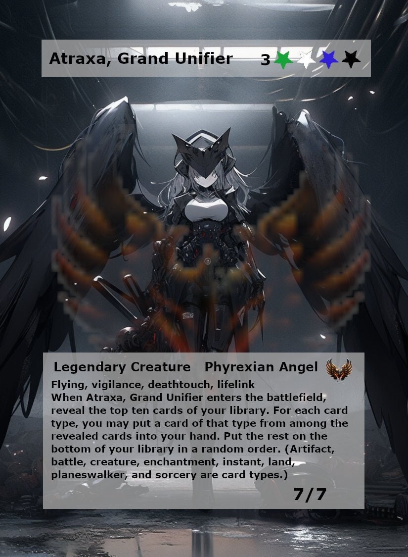 Custom Handmade Atraxa, Grand Unifier Proxy limited Run of 10 - Etsy