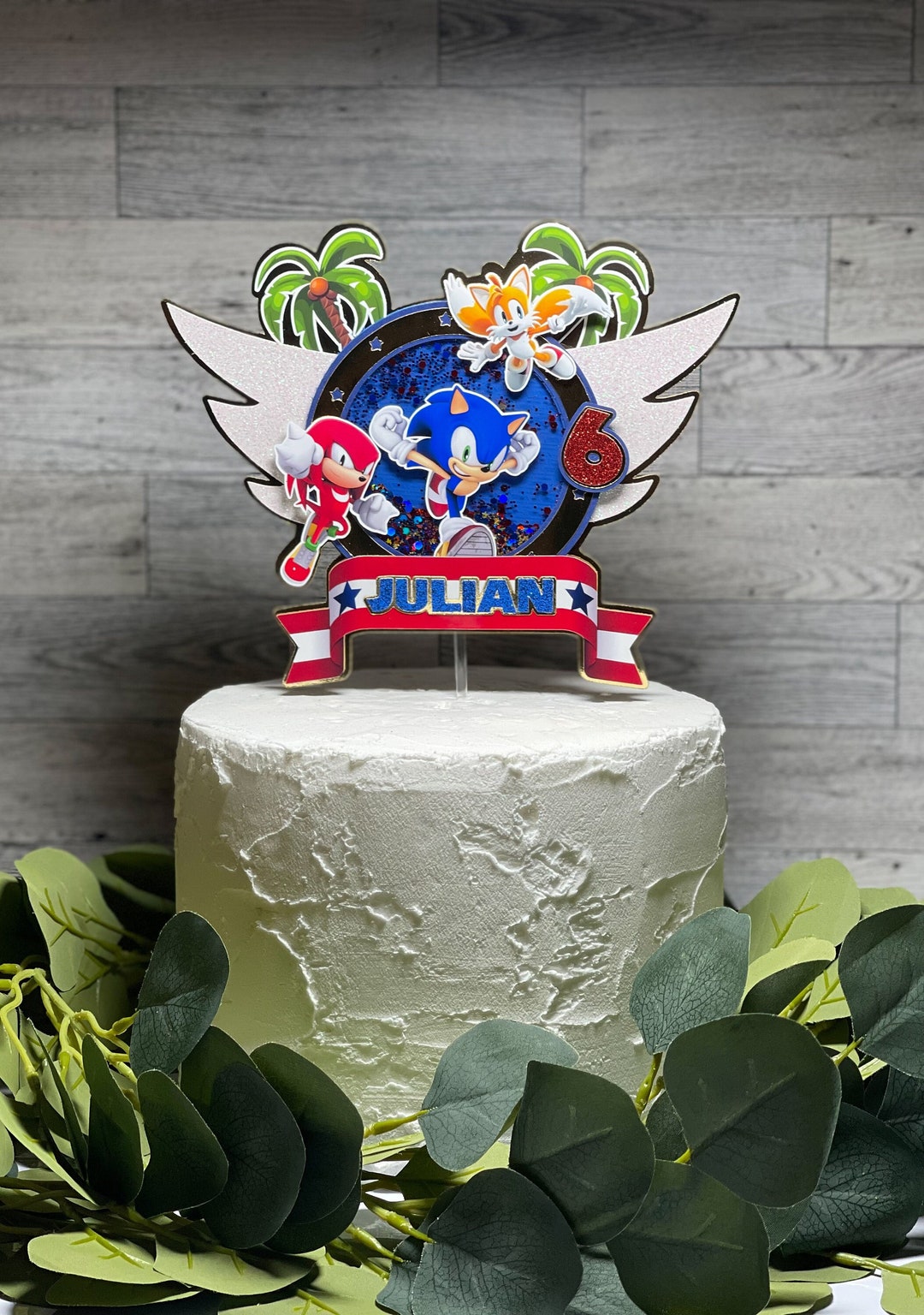 Sonic Cake Topper Sonic Hedgehog Cake Topper Sonic Shaker Cake Topper ...