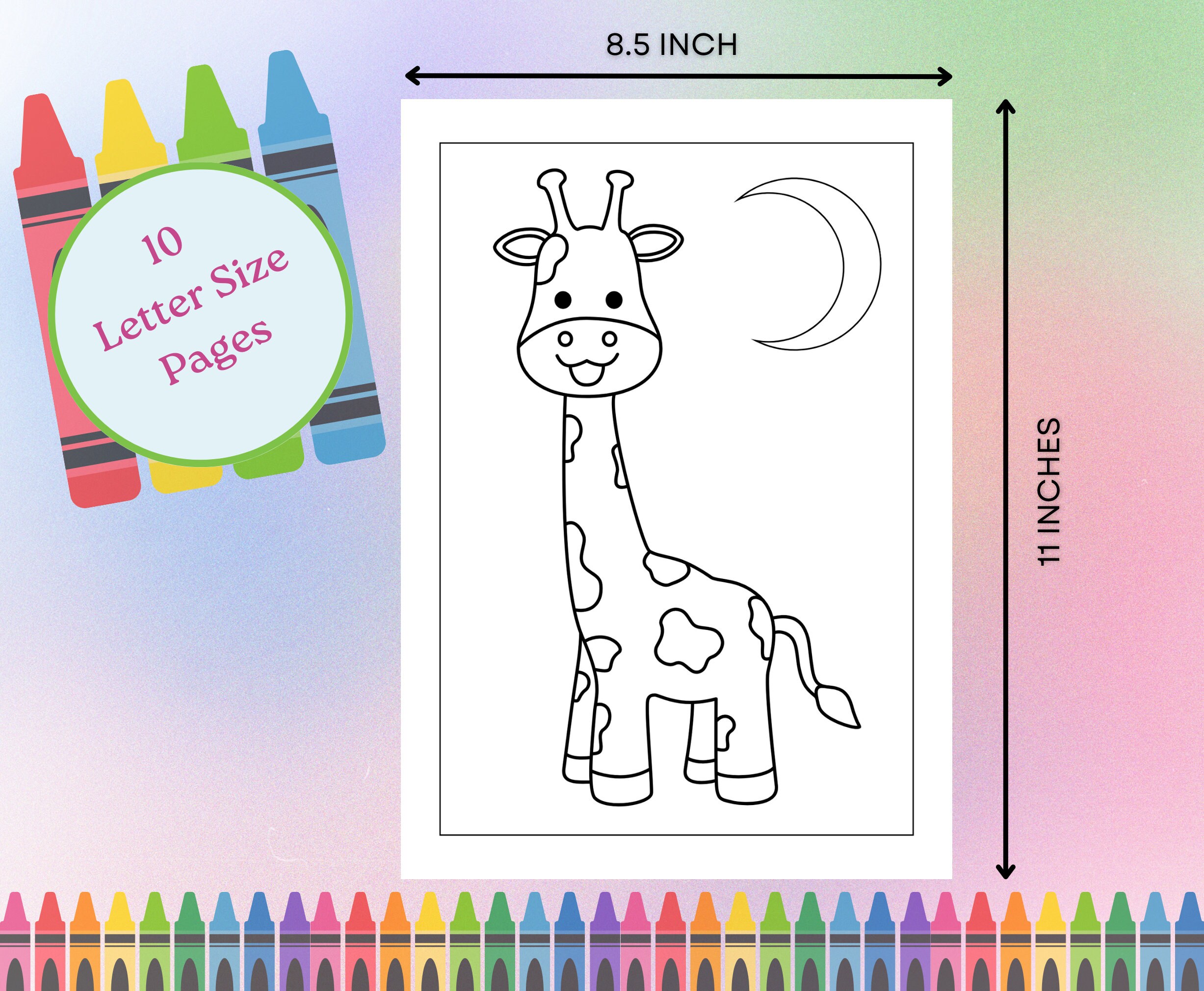 Printable Animal Coloring Pages for Kids, Toddlers, Preschoolers Easy ...