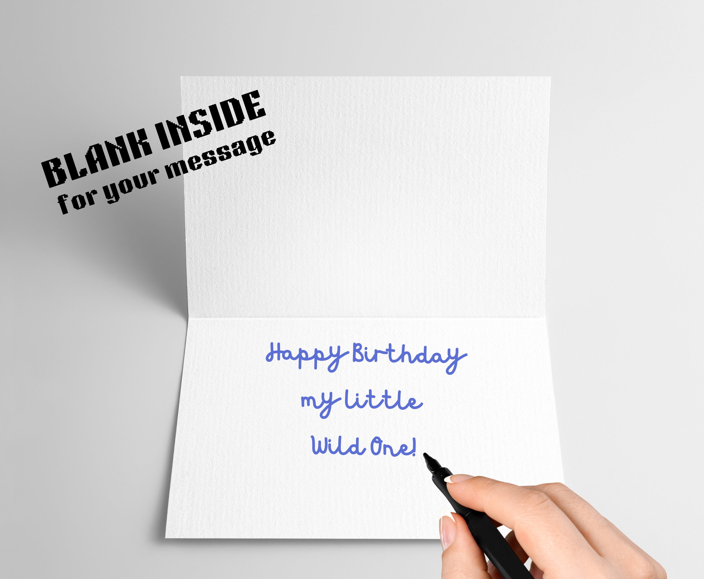 Wild Safari Animals Birthday Card. Printable Funny Wild One Jungle ...