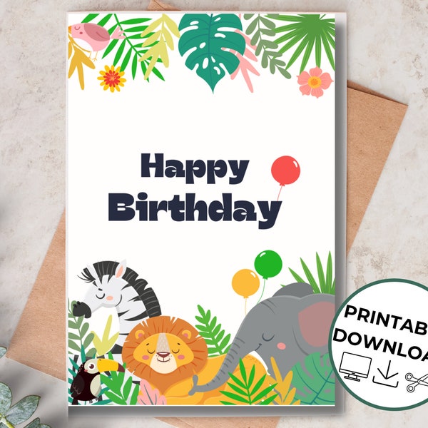 Kids Birthday Card - Etsy