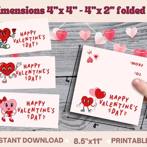 Valentine's Day Classroom Treat Bag Topper, Happy Valentine's Day ...