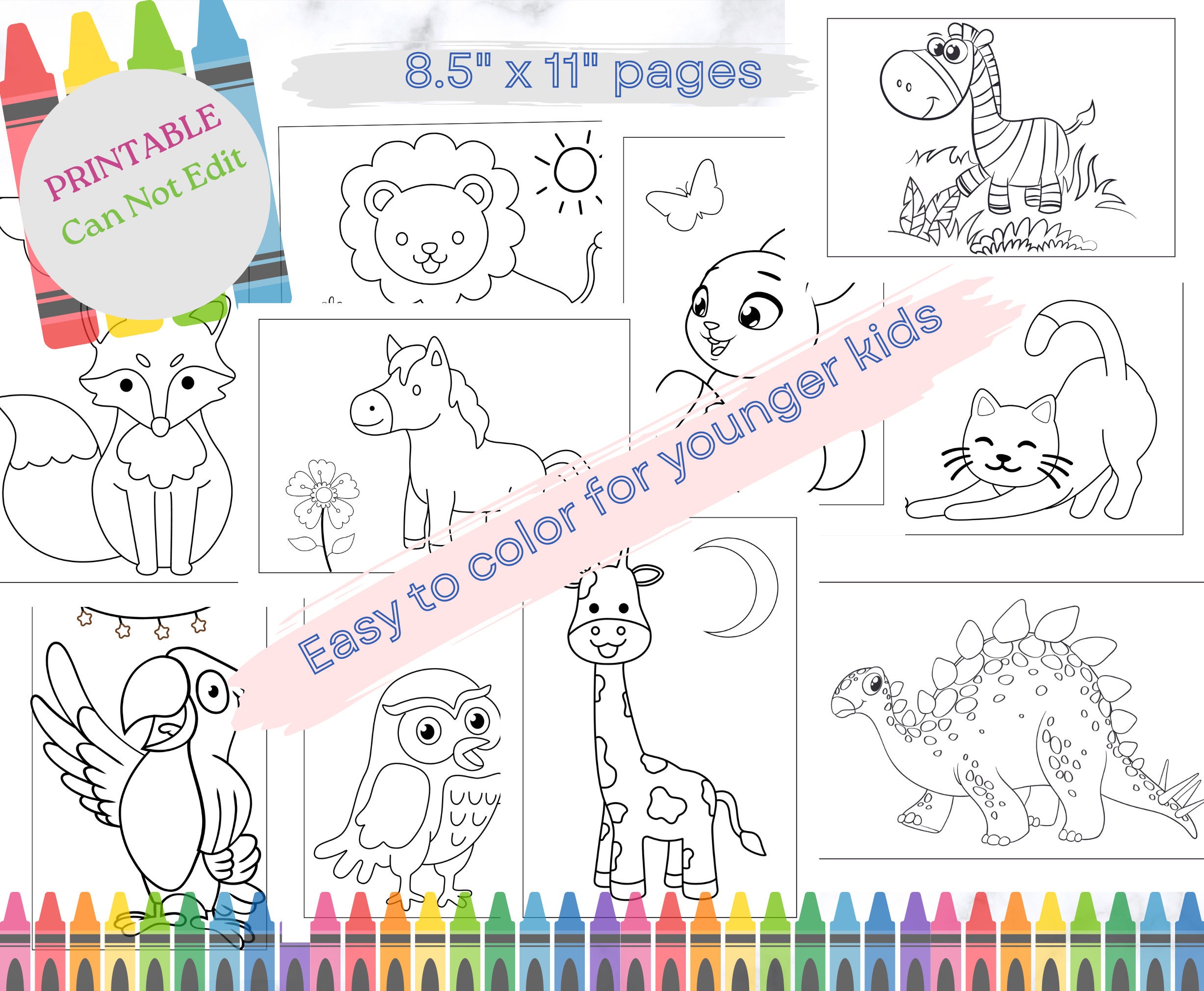 Pictures To Color For Kids Animals