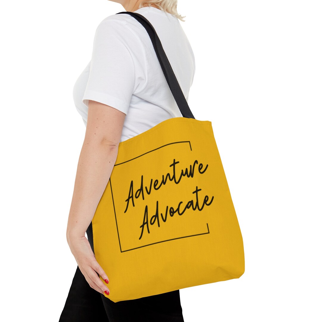 Adventure Advocate Yellow Tote Bag: Travel Carry-all - Etsy