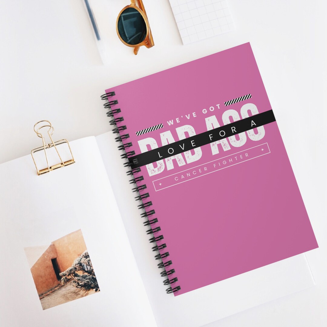 Bad Ass Cancer Fighter Support Spiral Notebook, Ruled Line - Etsy