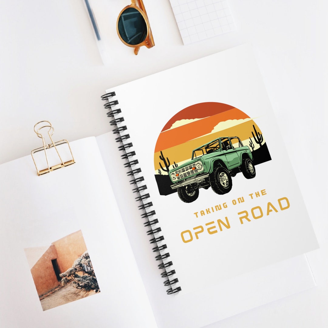 Open Road Trip Journal: Adventure Travel Spiral Notebook - Etsy