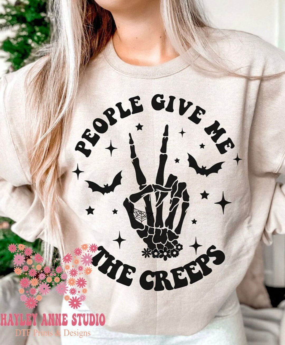 People Give Me the Creeps, Halloween, Fall Design, DTF Print, Ready to ...