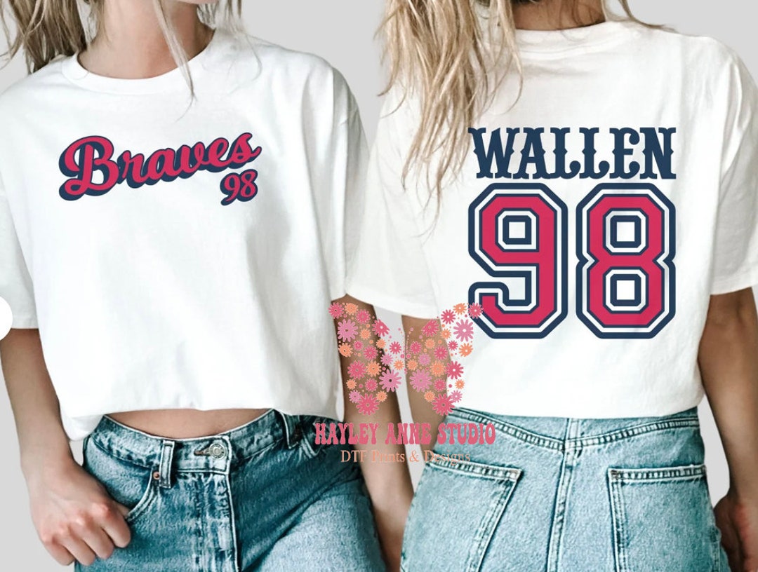 Braves 98, Wallen 98, Wallen Braves, Morgan Wallen, Music, Front & Back ...
