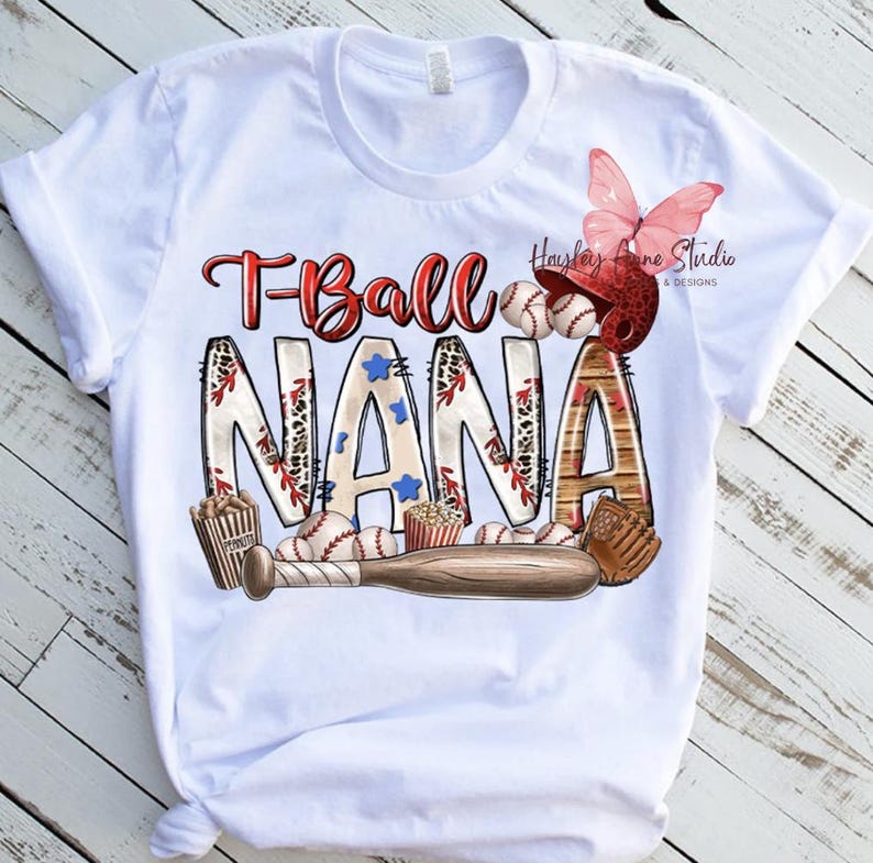 T-ball Nana, T-ball, Nana, Nana Baseball, Baseball DTF Print, Ready to ...