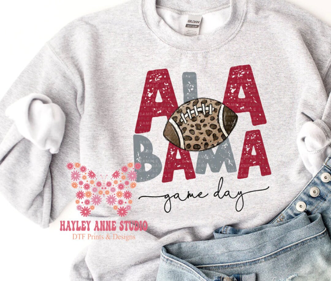 Alabama Game Day, Alabama Football, Bama, Football Dtf, DTF Print ...