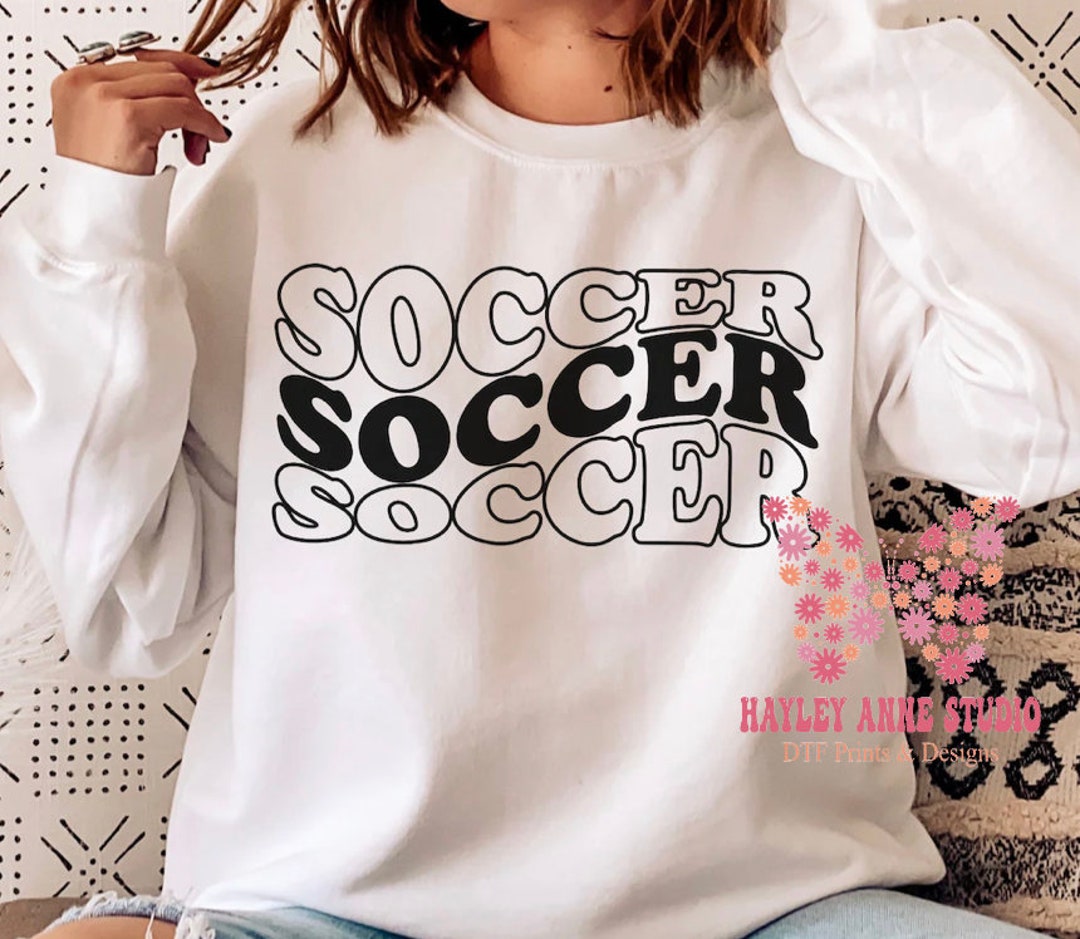 Soccer Retro Soccer, Groovy Soccer, Soccer, DTF, DTF Print, Ready to ...