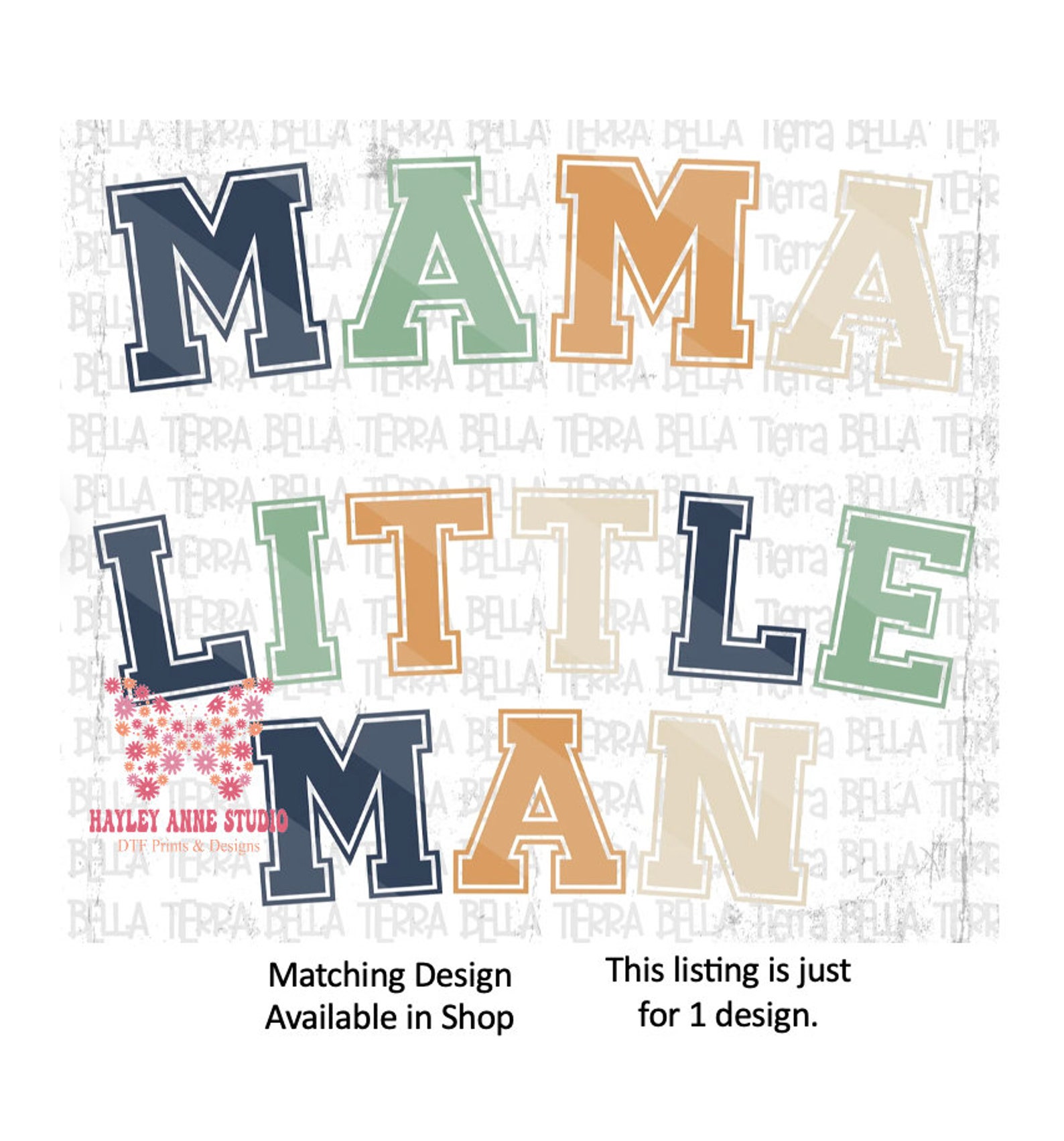 Mama & Little Man, Little Man, Boy, DTF Print, Ready to Press, Dtf ...