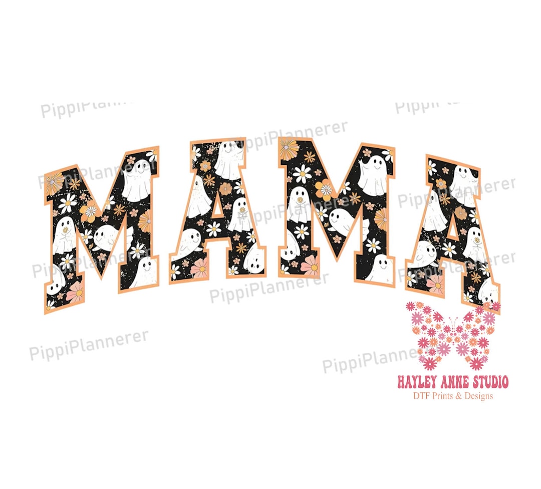 Halloween Mama, Ghost Mama, Halloween, Fall Design, DTF Print, Ready to ...