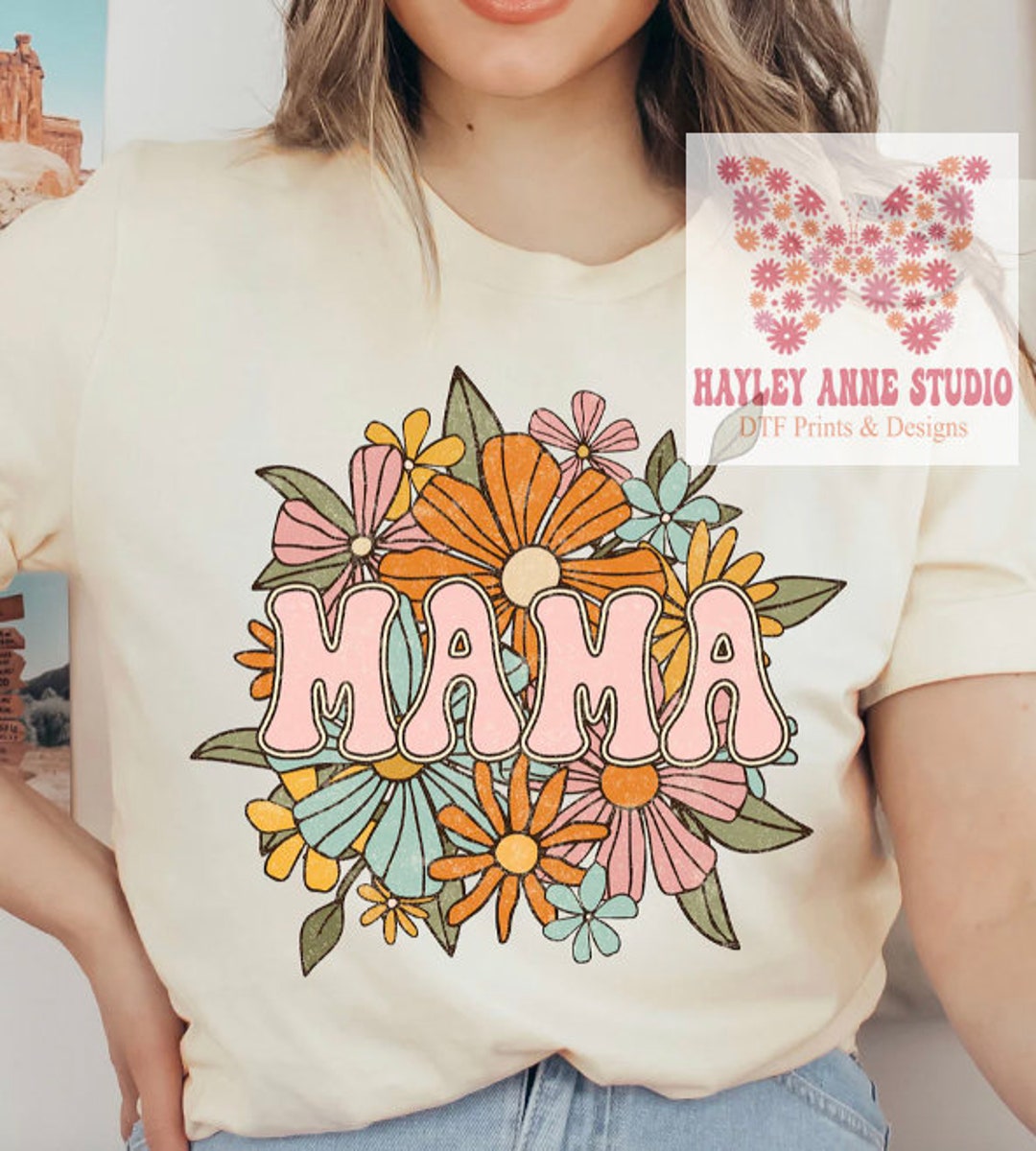 Mama, Mama Floral, Mama DTF, DTF Print, Ready to Press, Dtf Transfers ...