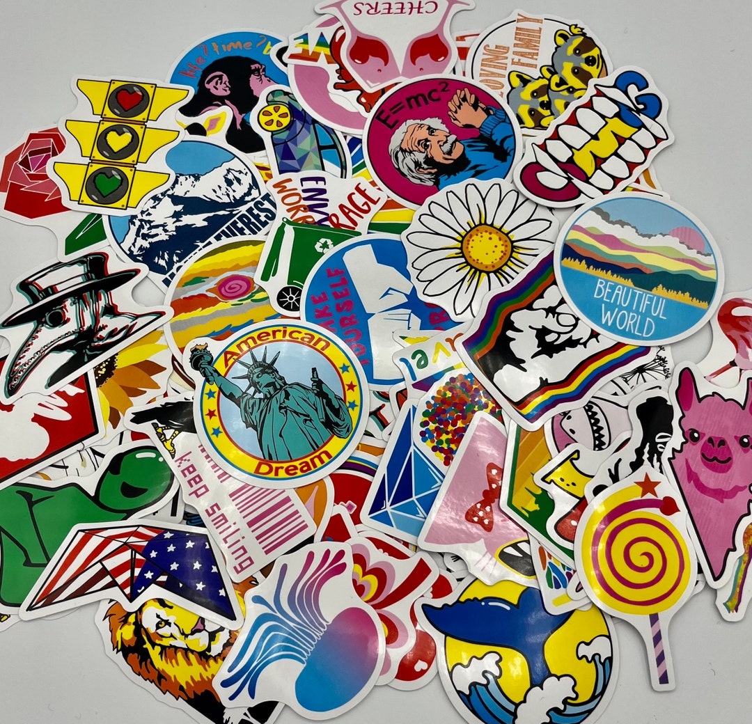 Random Cool Stickers // Vinyl Stickers // Waterproof Stickers // Mix ...