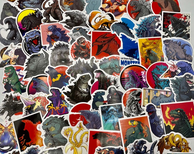 Godzilla Stickers // Random Cool Stickers // Vinyl Stickers ...