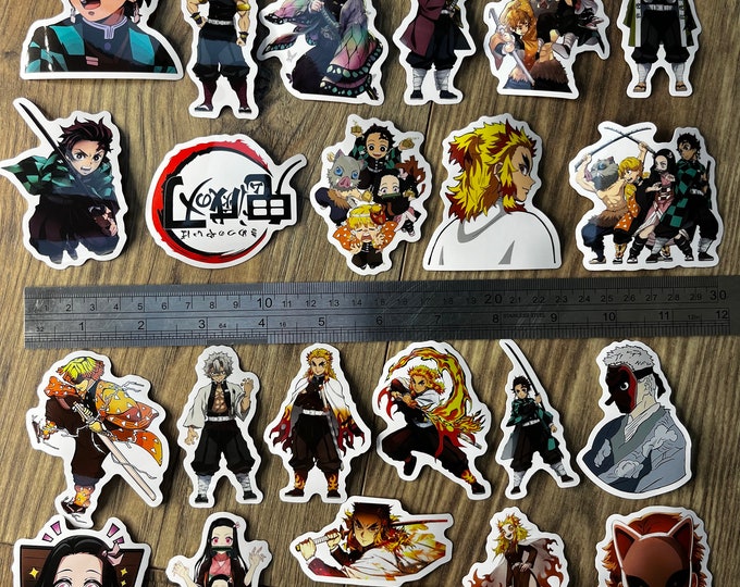 Pack de Stickers Descargables de Anime de Demonio / Arte digital PNG ...