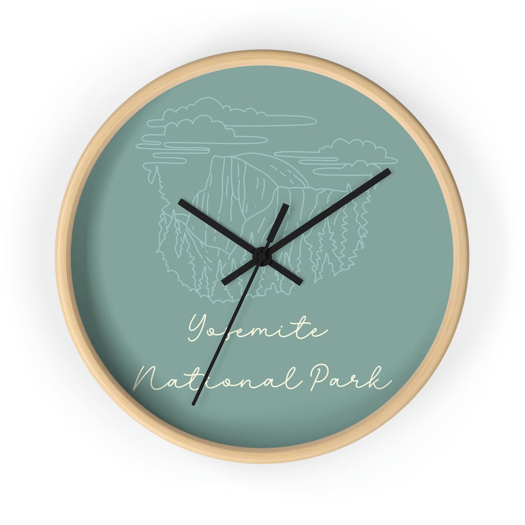 Yosemite Wall Clock, National Park Clock, Yosemite National Park Clock ...