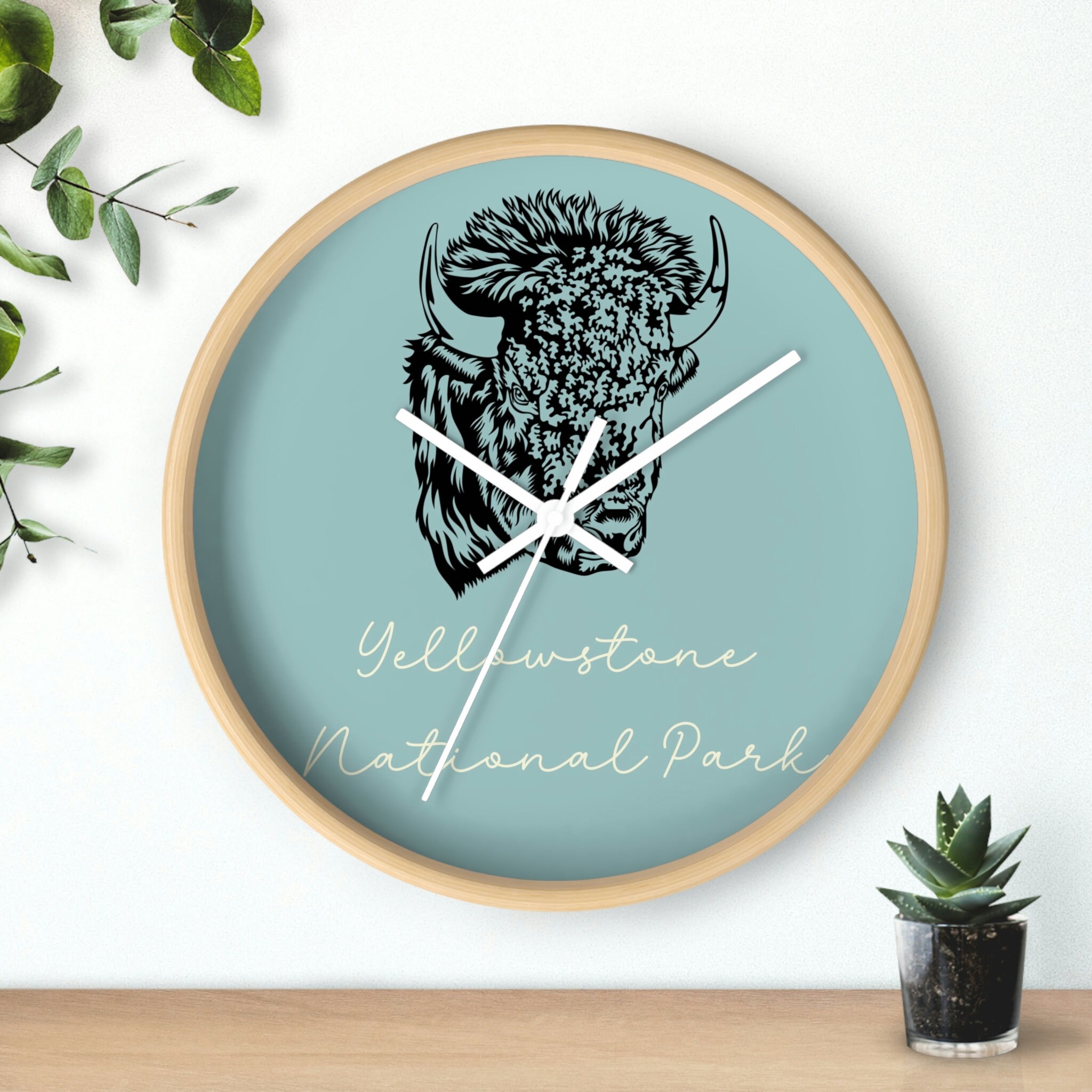 Yellowstone Wall Clock, National Park Clock, Yellowstone National Park ...