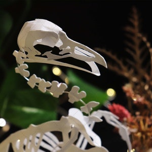 DIY Bird Skeleton Papercraft Activity Kit | 3D Crow Paper Sculpture PDF ...