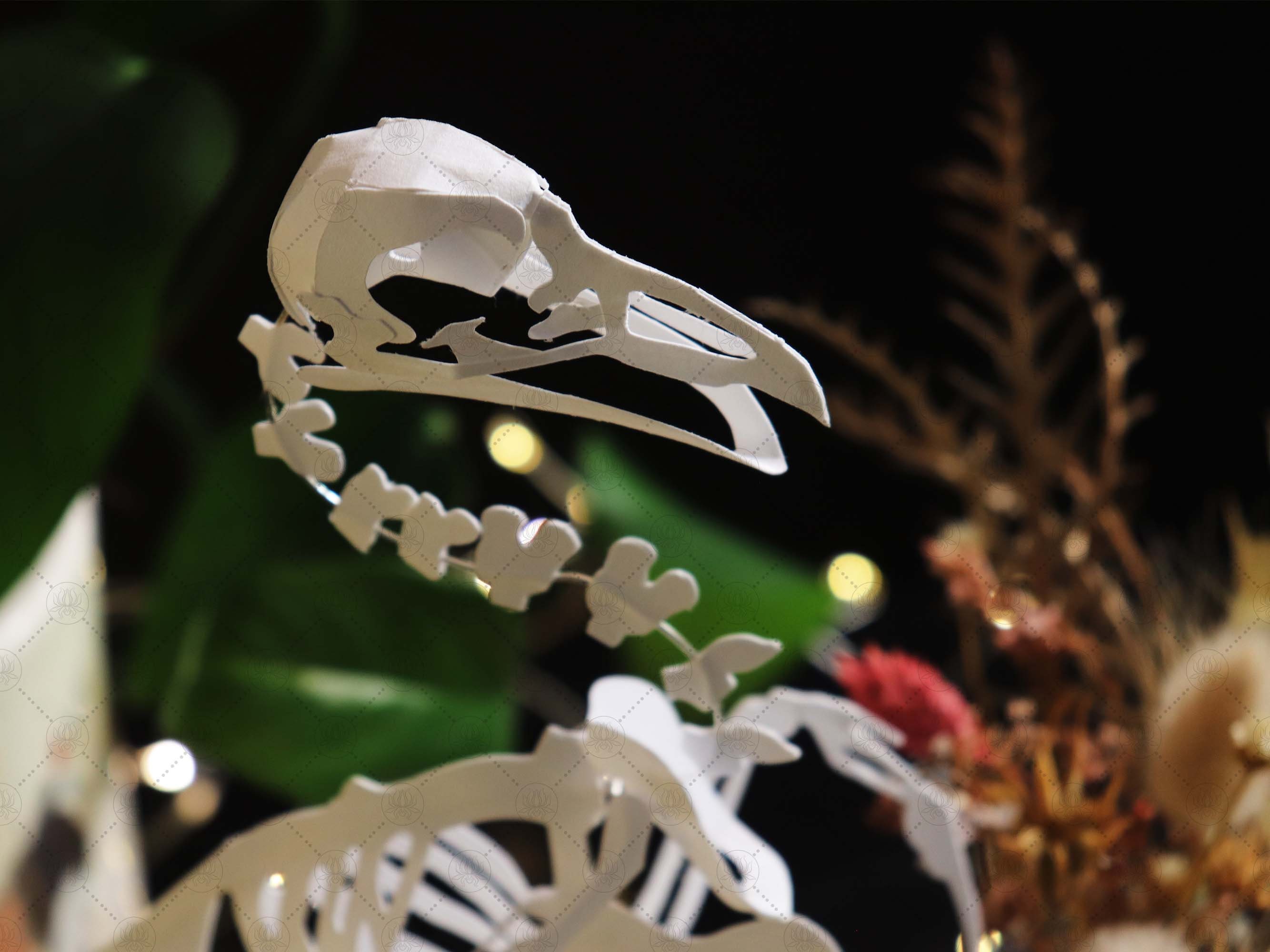 DIY Bird Skeleton Papercraft Activity Kit | 3D Crow Paper Sculpture PDF ...