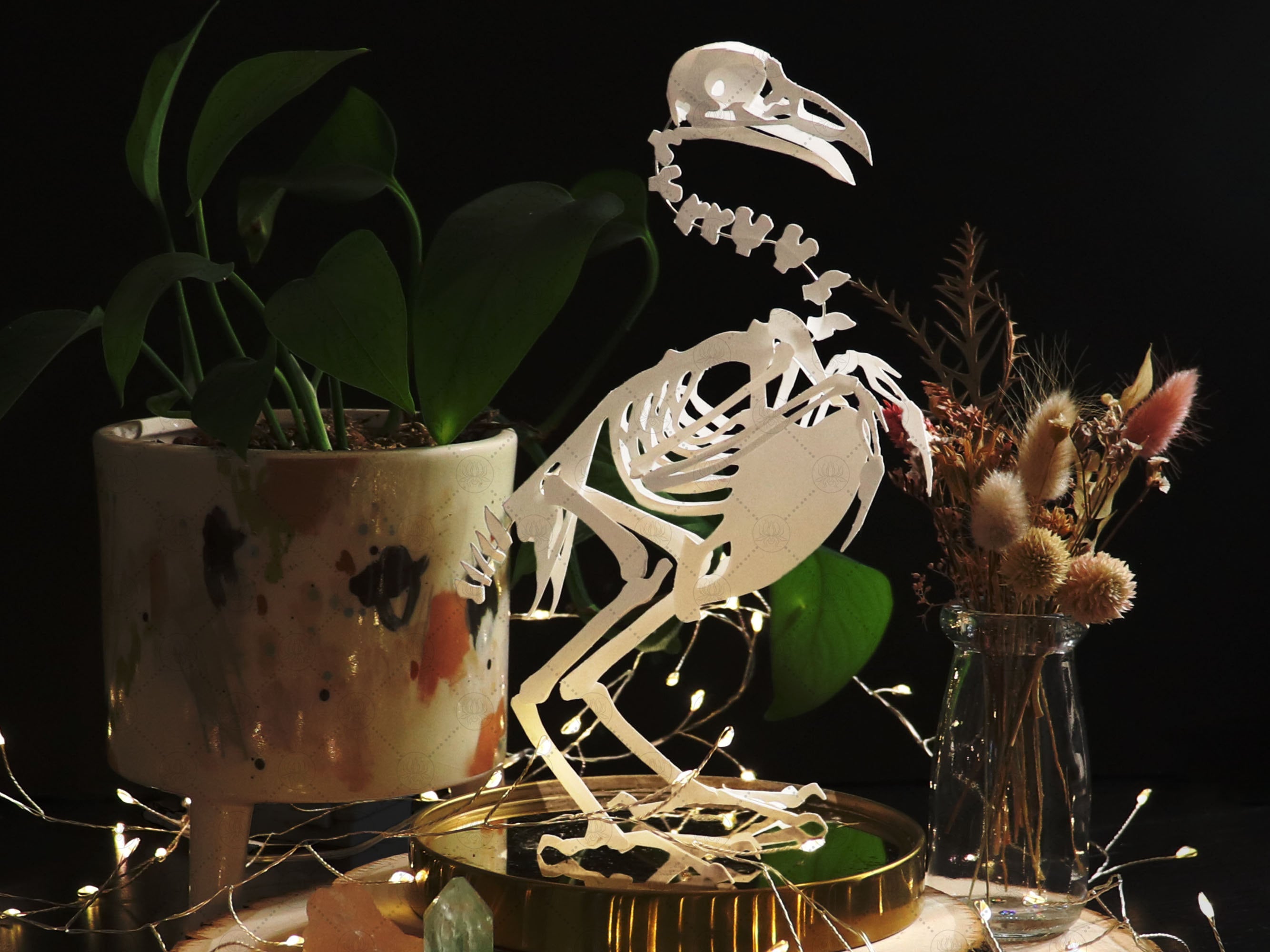 DIY Bird Skeleton Papercraft Activity Kit | 3D Crow Paper Sculpture PDF ...