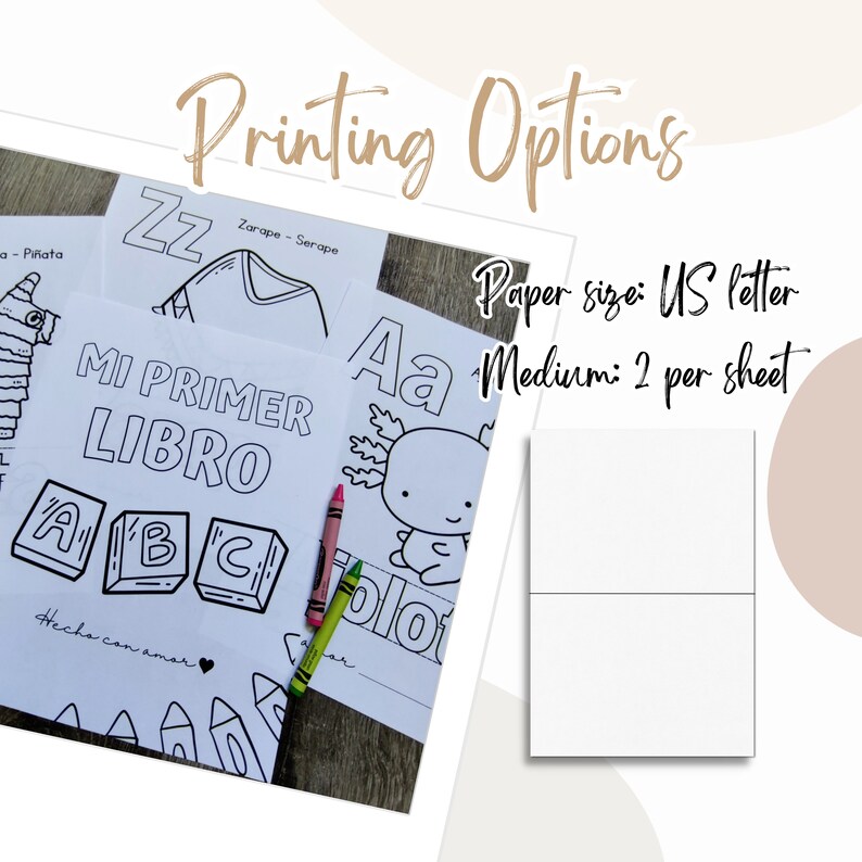 Bilingual ABC Coloring Book | Baby Shower Activity (PDF) - Etsy