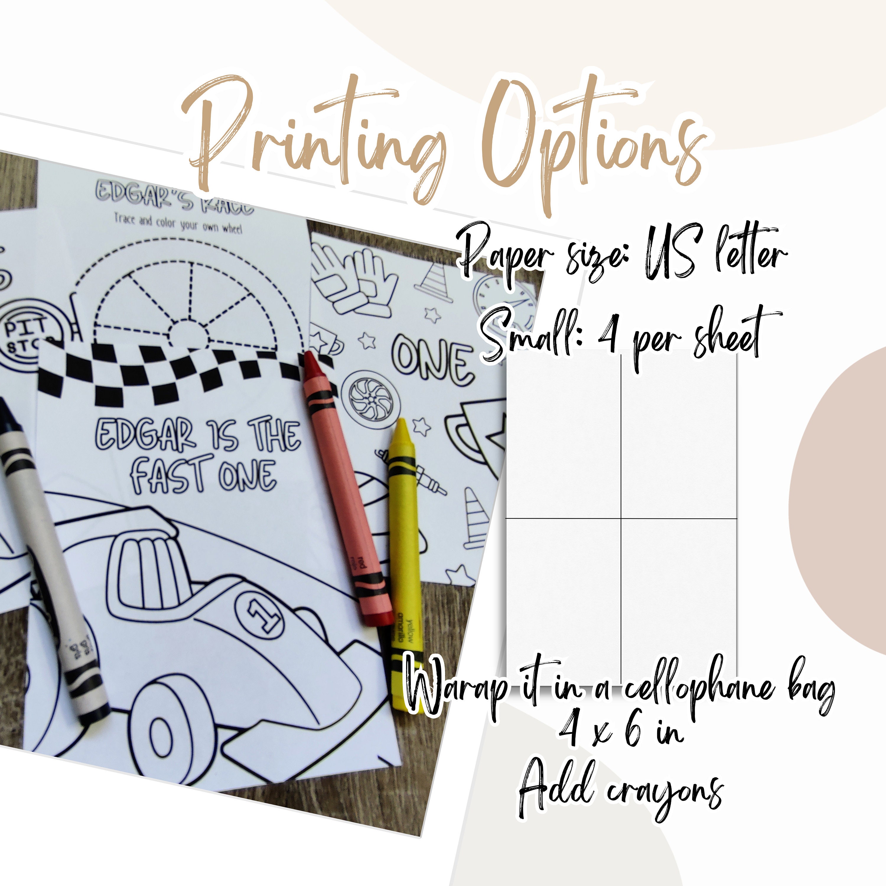 Race Car Coloring Favors Fast One Coloring Sheets Race Car Printable ...