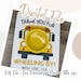 School Bus Playdough Printable Card Party Favors School Bus Digital ...