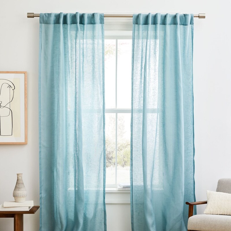 Blue Curtain Panels - Etsy