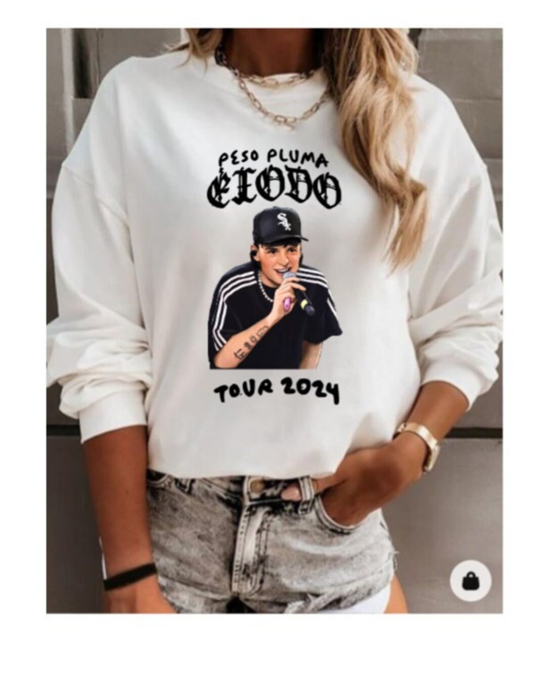 Peso Pluma Sweatshirt Peso Pluma Exodo Tour Concert Sweater, Peso Pluma ...