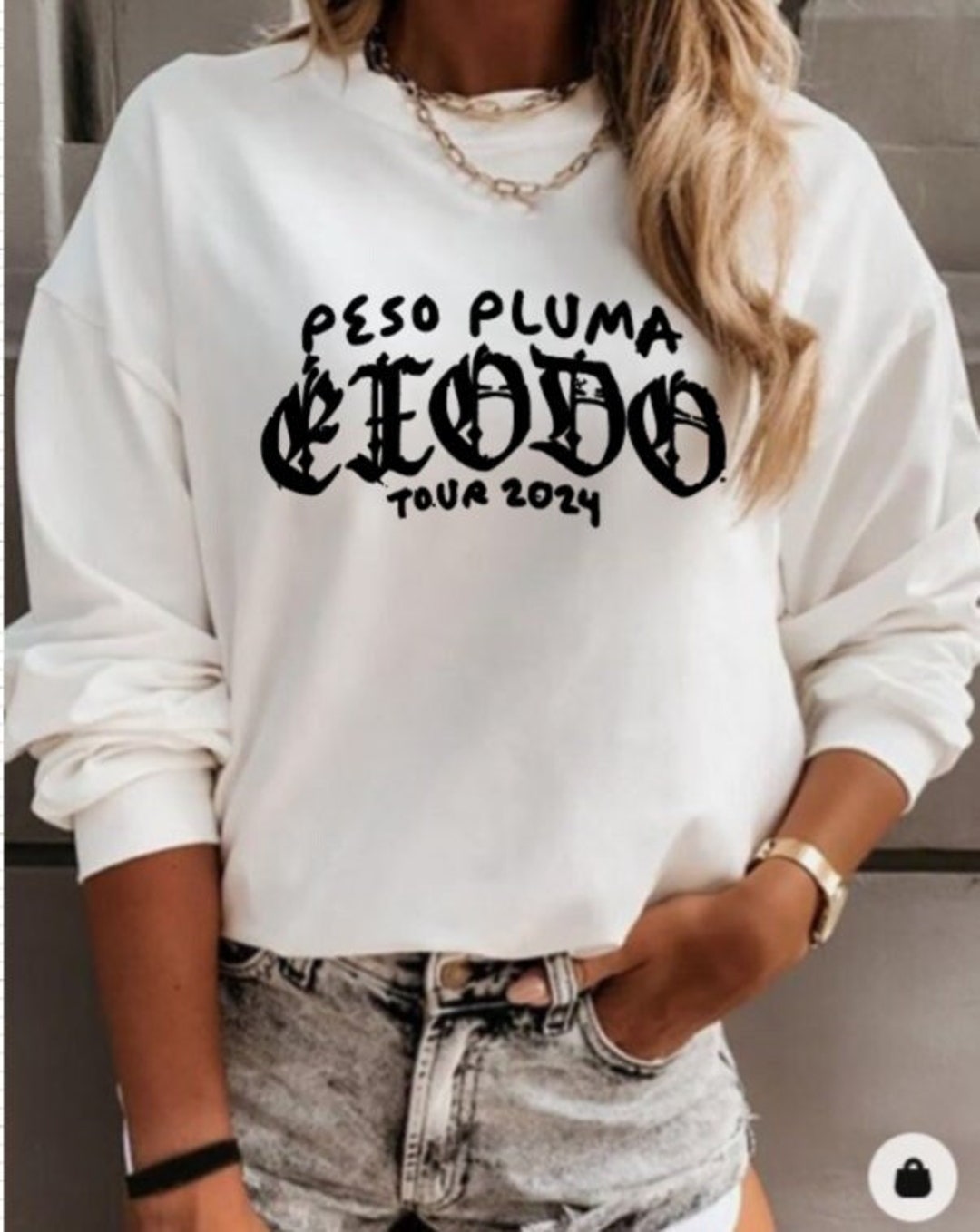 Peso Pluma Sweatshirt Peso Pluma Exodo Tour Concert Sweater, Peso Pluma ...
