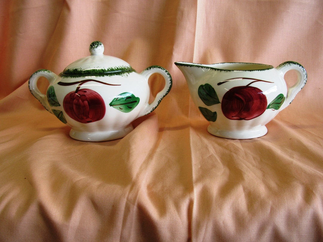 Blue Ridge Southern Pottery Covered Sugar Bowl and Creamer in the big ...