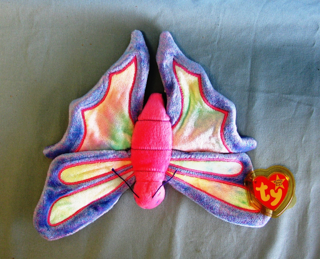Ty Beanie Baby flitter the Butterfly. 1999 5th Generation. Beautiful ...