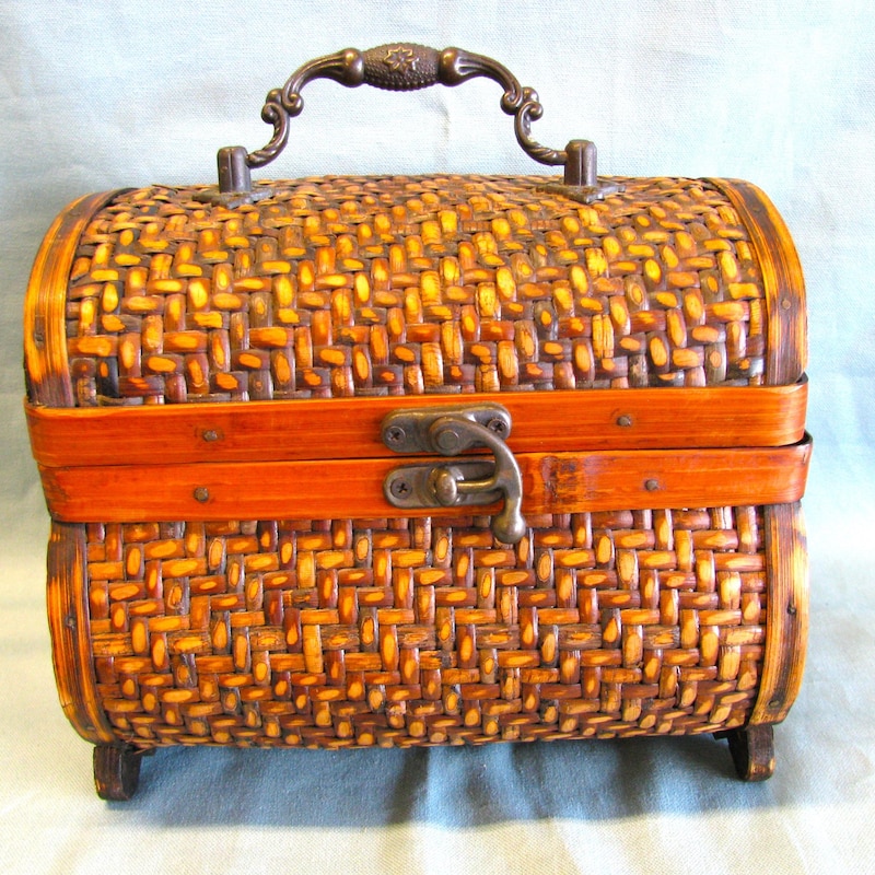 Wicker Trunk - Etsy