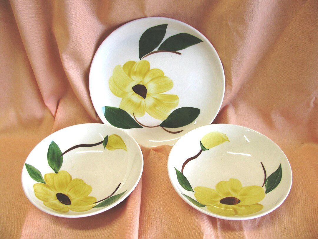 Blue Ridge Southern Pottery Matching Set of One (1) Dessert Plate and ...