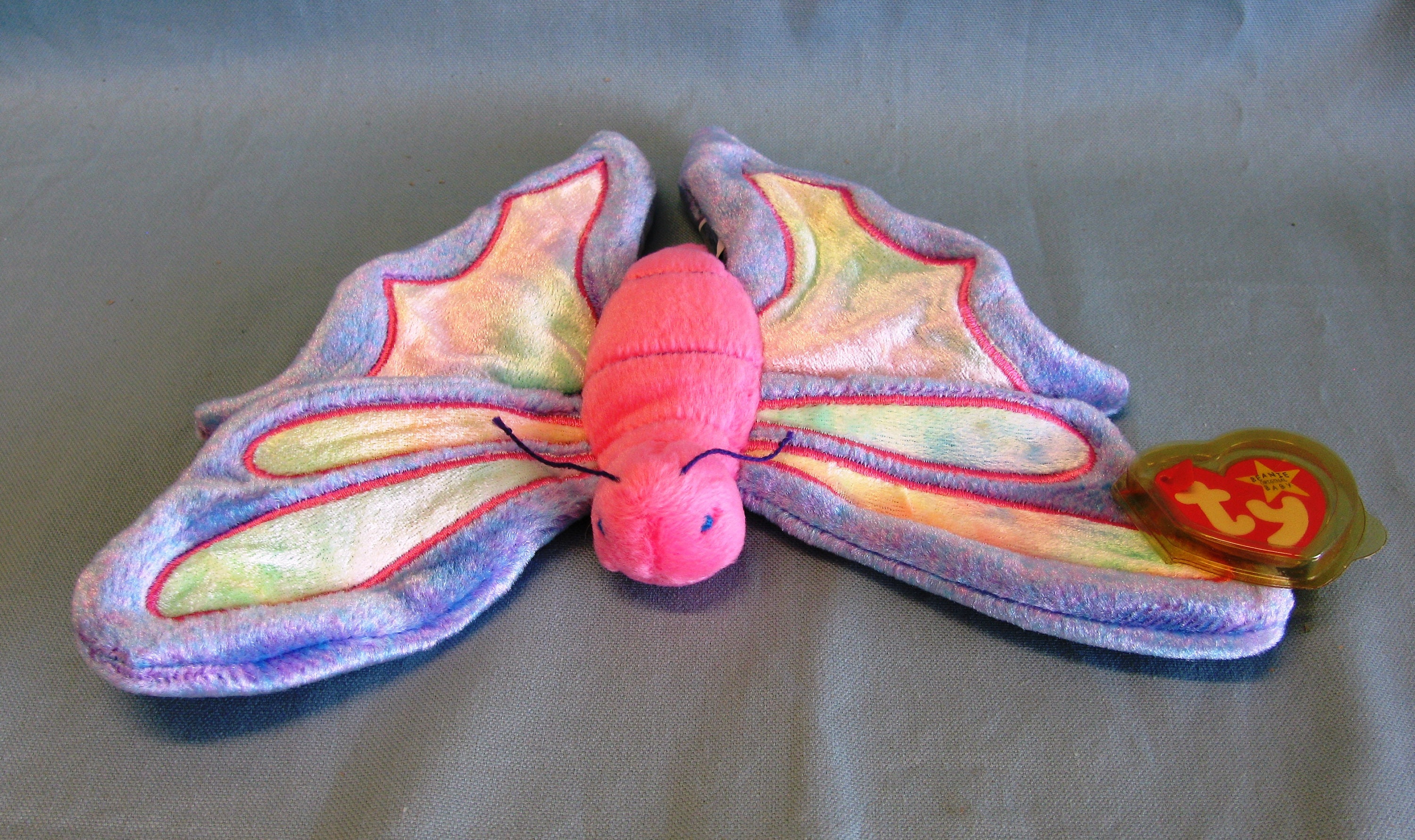 Ty Beanie Baby flitter the Butterfly. 1999 5th Generation. Beautiful ...
