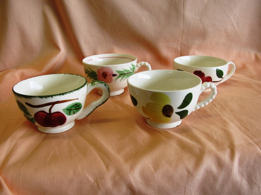 Blue Ridge Southern Pottery Mixed Group of Coffee Cups - Etsy