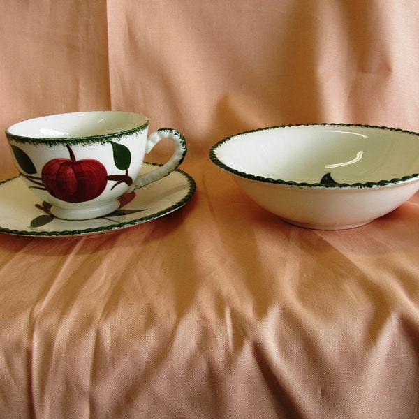 Blue Ridge Pottery Apple Pattern - Etsy