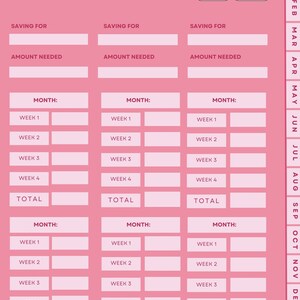 Pink 2024 Digital Download Planner | Instant Download Yearly Planner ...