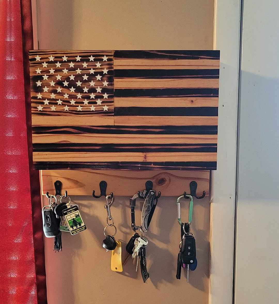 American Flag Pistol / Gun RFID Lock Concealment Key Holder for ...