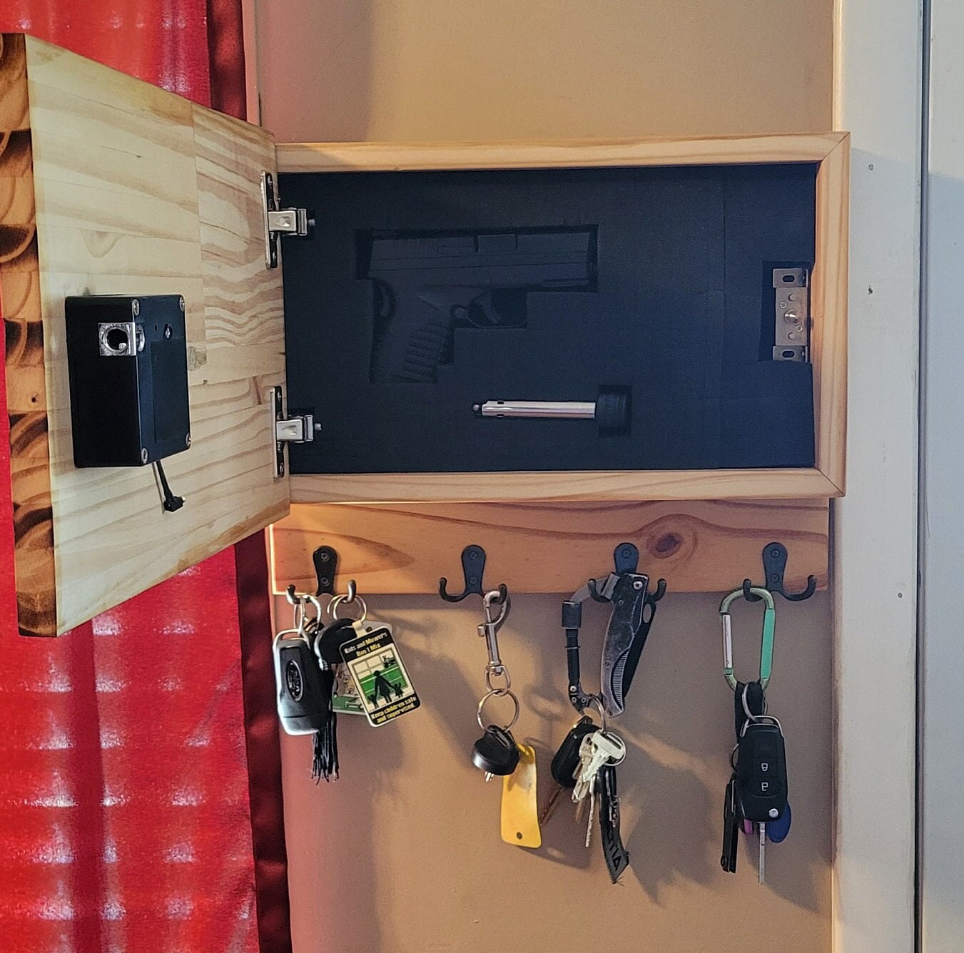 American Flag Pistol / Gun RFID Lock Concealment Key Holder for ...