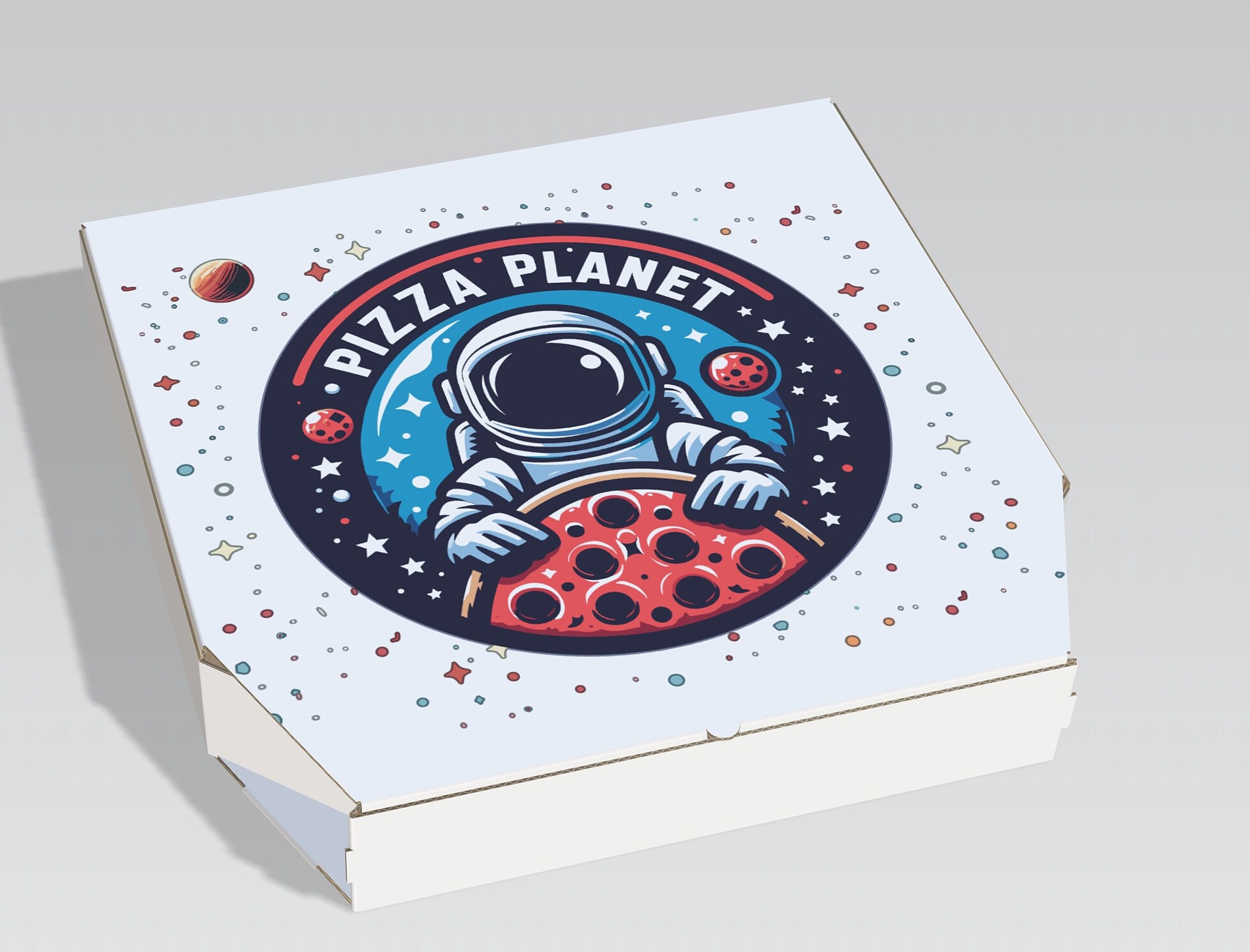 Personalized 5-inch Pizza Boxes, White or Kraft, Eco-friendly, Made in ...