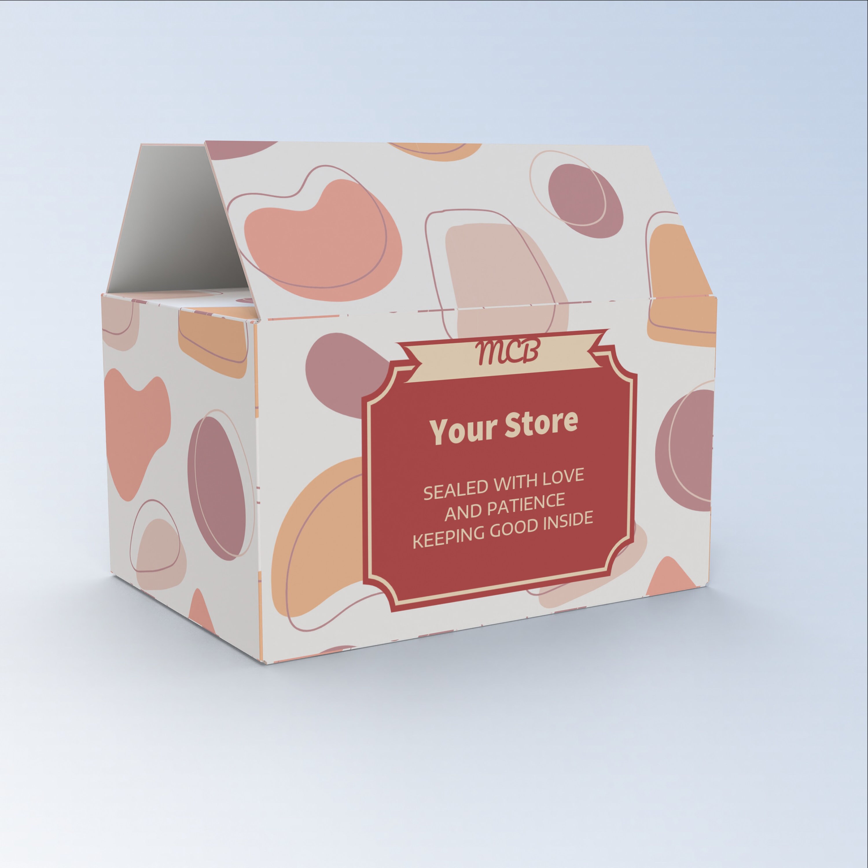 Custom Printed & Branded Medium White Box, 11 3/4 X 8 3/4 X 8 3/4 RSC ...