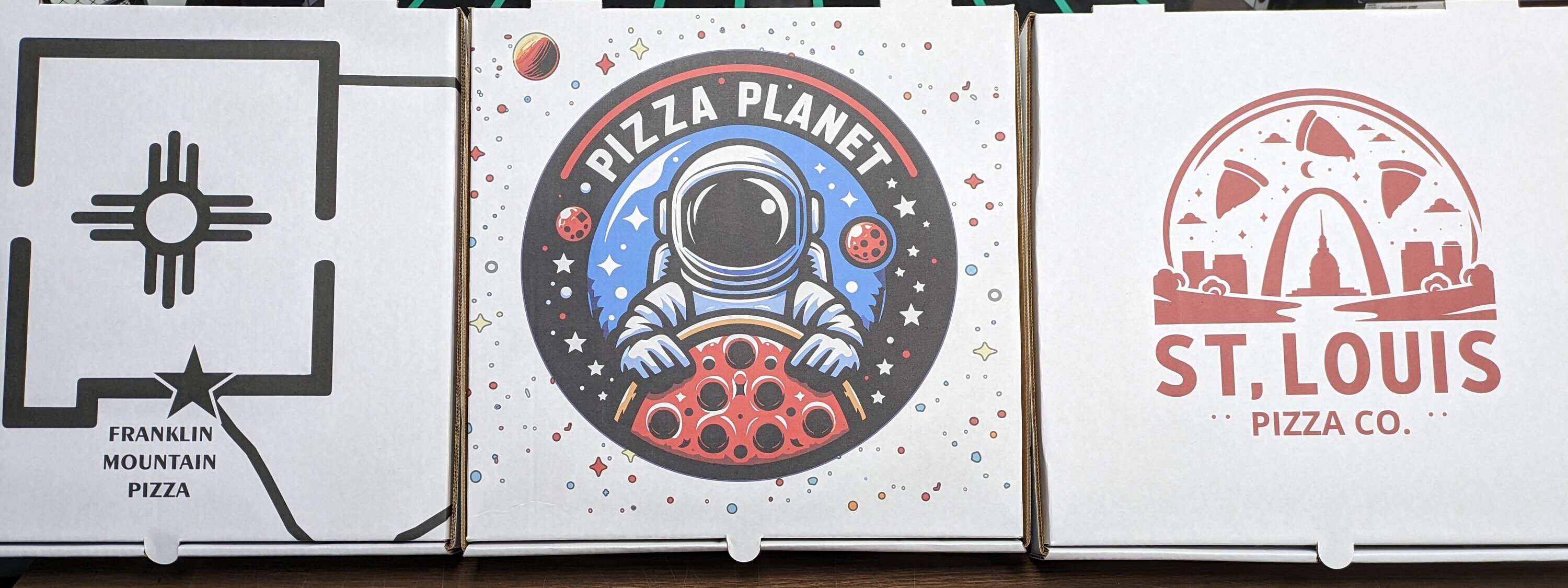 Personalized 5-inch Pizza Boxes, White or Kraft, Eco-friendly, Made in ...