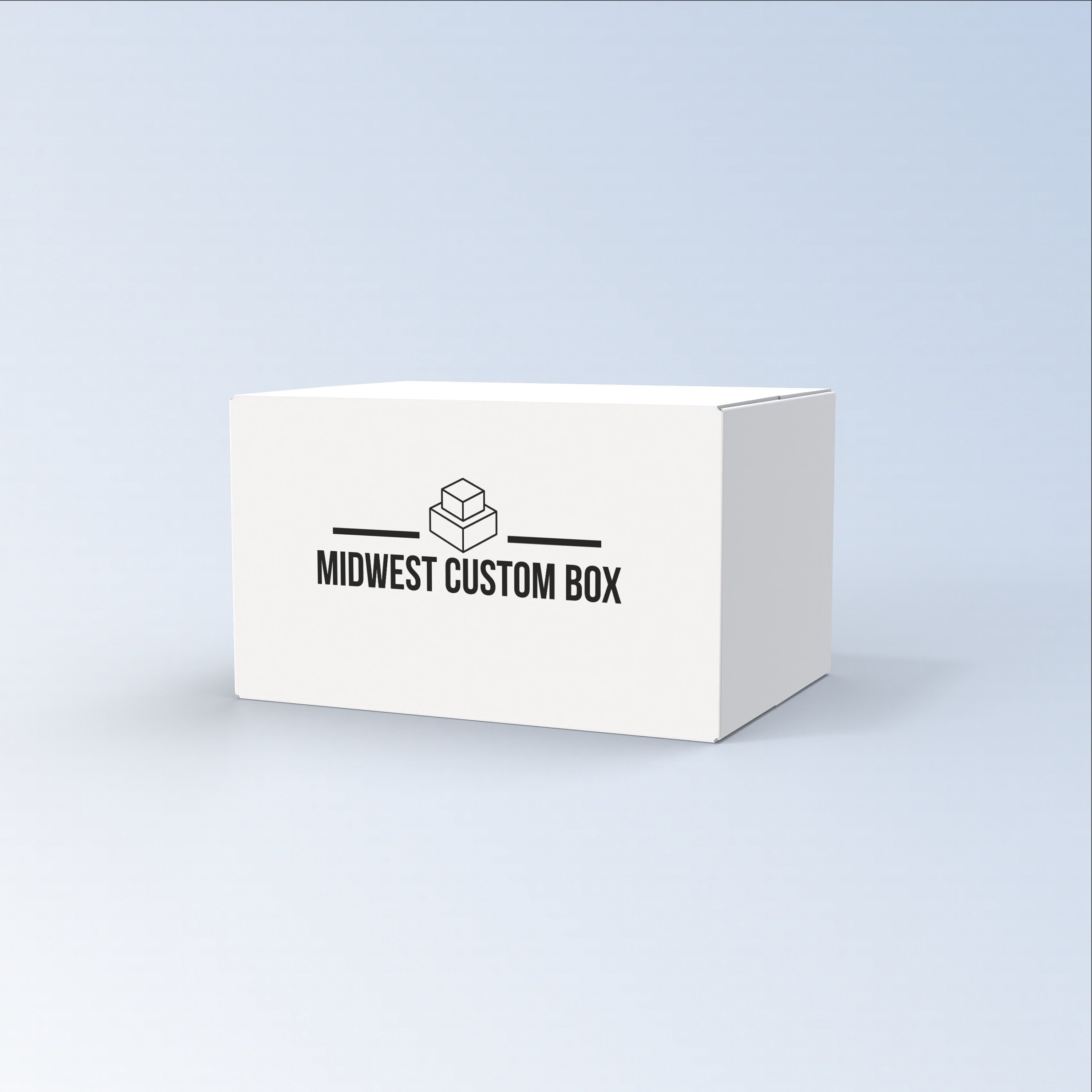 Custom Printed & Branded Medium White Box, 11 3/4 X 8 3/4 X 8 3/4 RSC ...