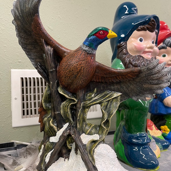 Ceramic Pheasant Figurine - Etsy