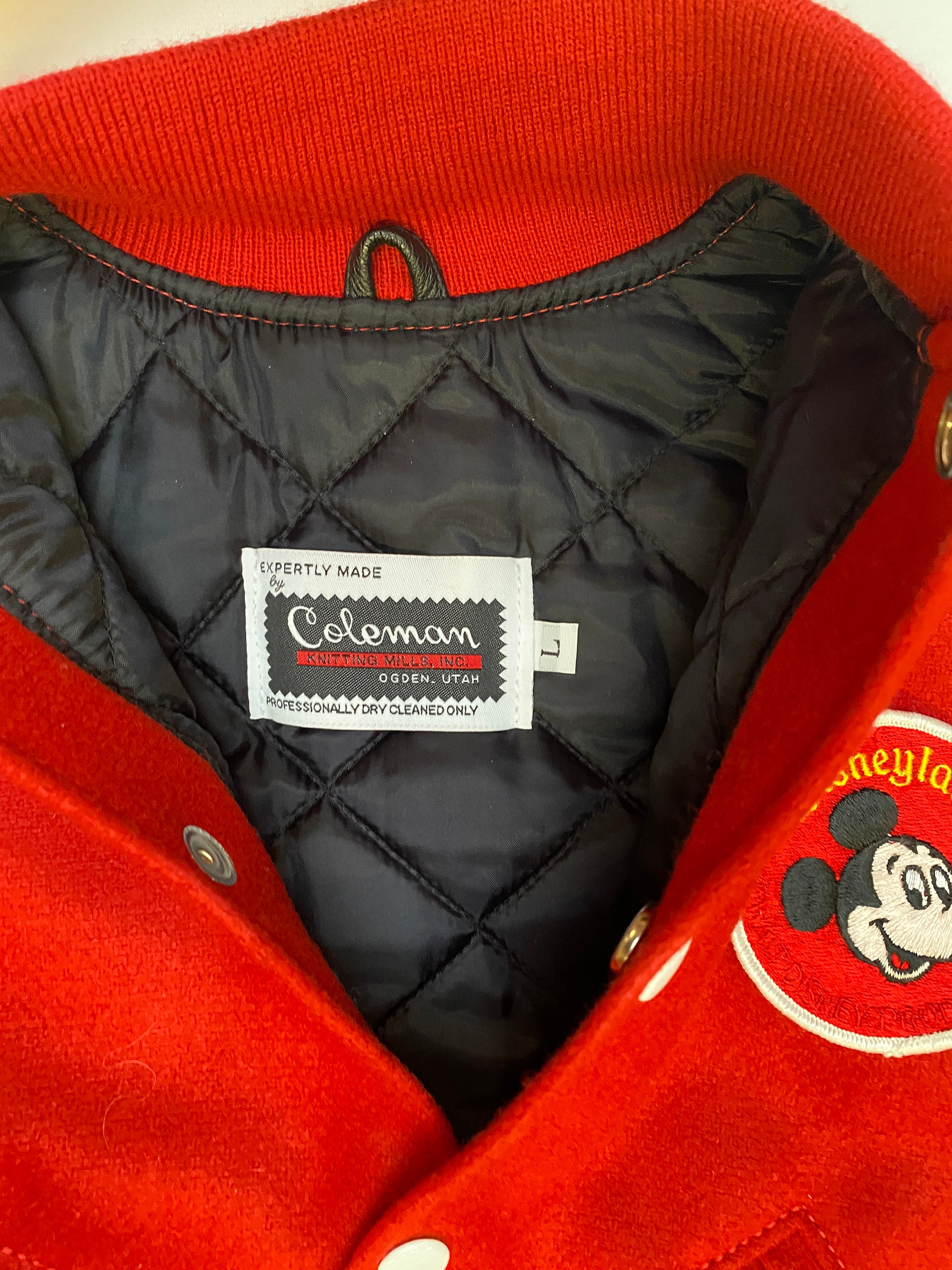 Kids Large Disney Jacket Varsity Jacket All Wool Collector's Item ...