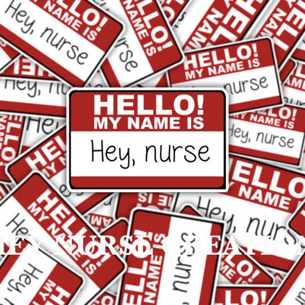 Funny Hello My Name is Sticker - Etsy